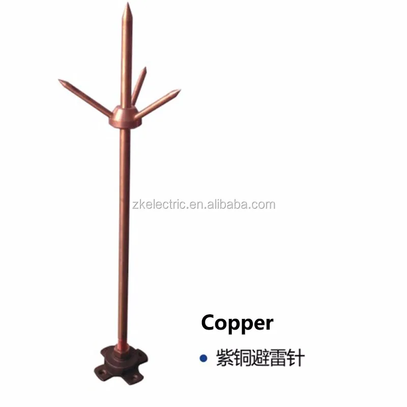 ZKER Electrical Equipment - Pure Copper Lightning Rods