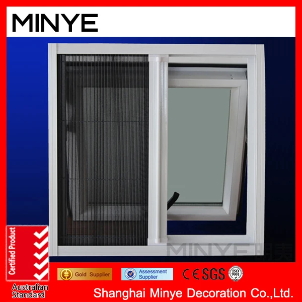 Upvc Awning Window With Fly Screen/plastic Window With Frosted Glass ...