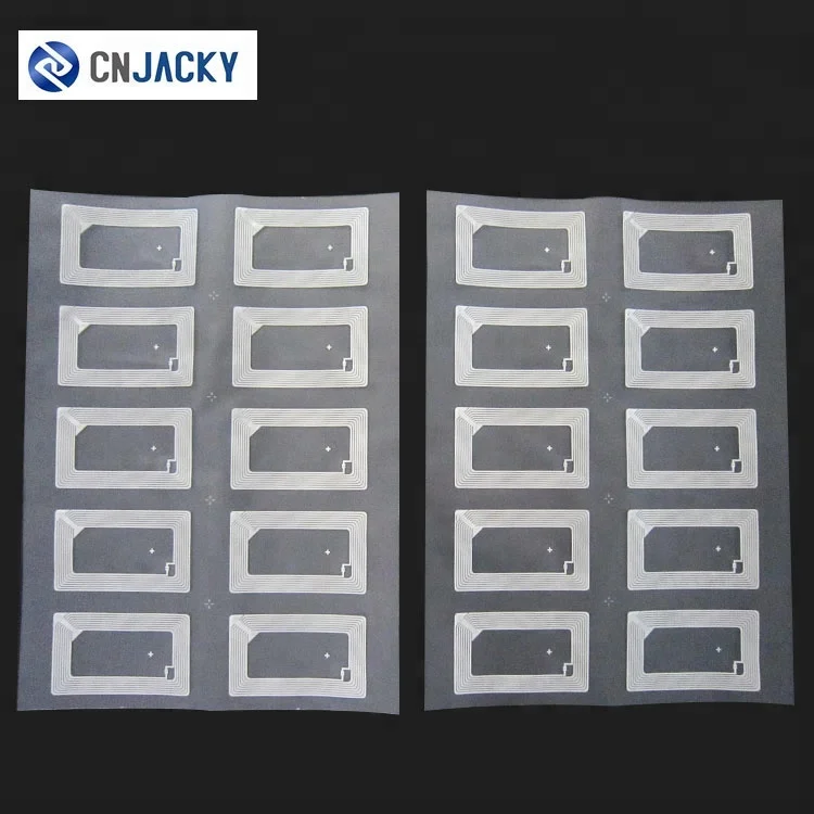 A4 2x5 Layout 13.56mhz Hf And Uhf Transparent Pvc Rfid Inlay Sheet For ...