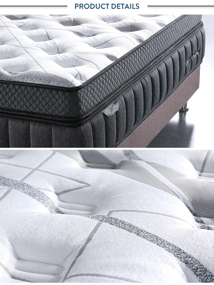 7 Zone Pocket Spring Latex Gel Roll Memory Foam Bed Mattress