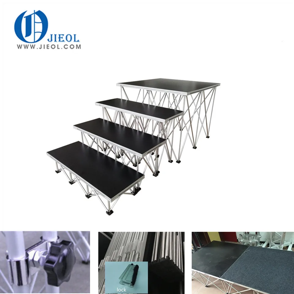 Folding 4'x4' Aluminum Stage Platform(32" Riser) - Buy Portable Stage ...