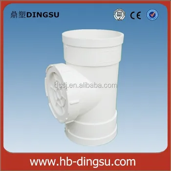 Pvc/plastic/upvc Cleanout Tee With Plug For Inspection - Buy Pvc ...