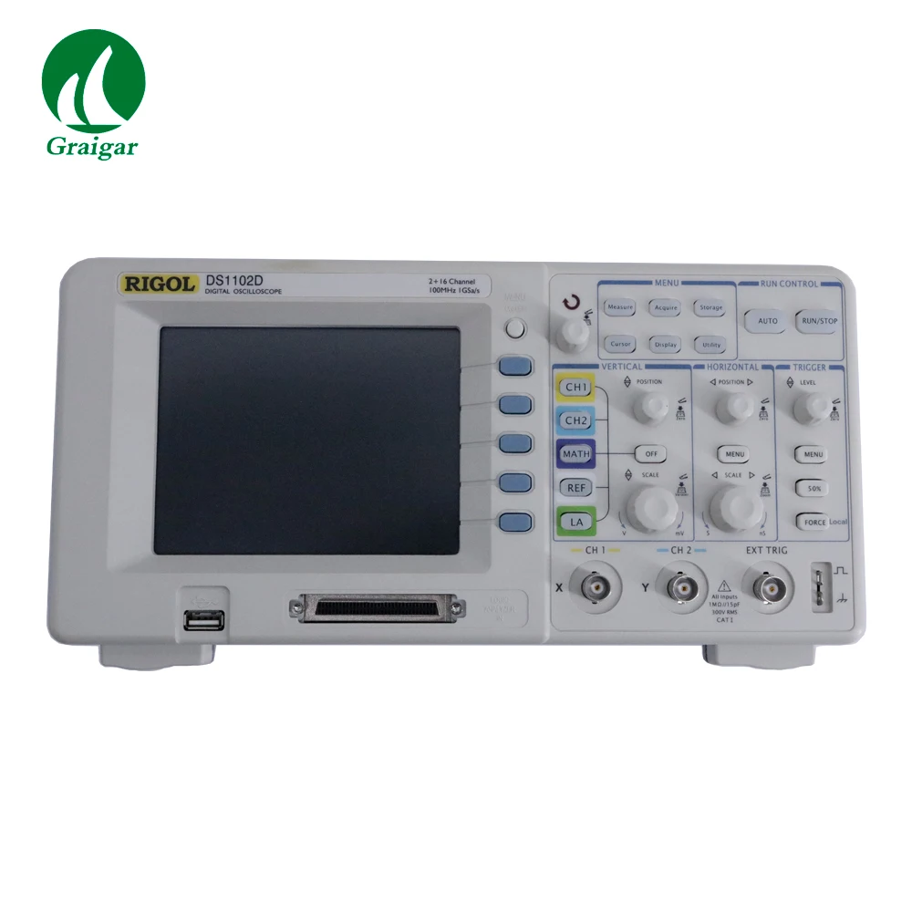 New Rigol Ds1102d Digital Storage Oscilloscope 100mhz With 16-channel Dual Digital Storage ...