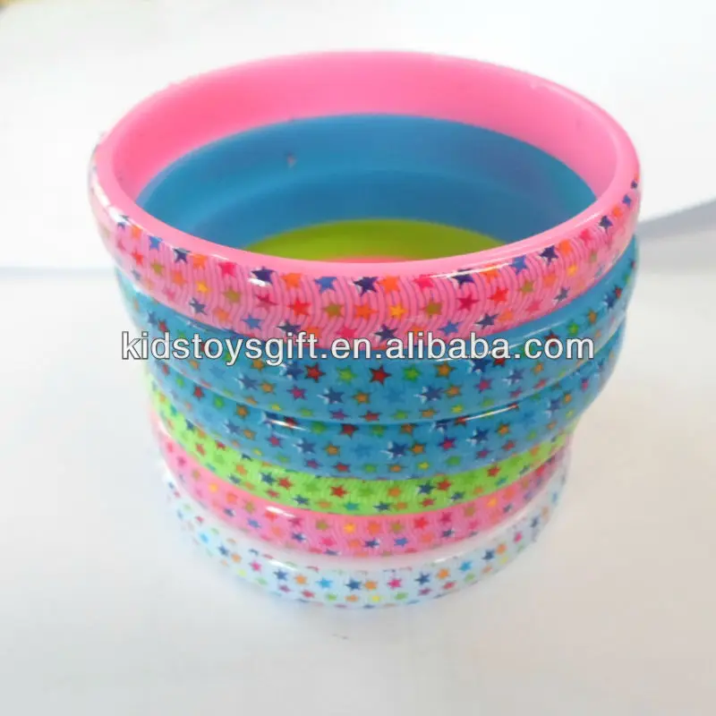 Coloful Plastic Glitter Kids Toy Bracelet/cheaper Small Bracelet Toy ...