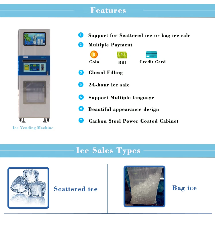 Commercial Full Auto Ice Vending Machine for Sale - PUKUI