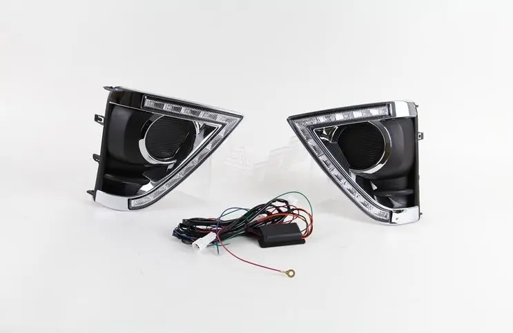 Car Styling Daytime Running Lights For Toyota Yaris Led Drl 2013 2014 ...