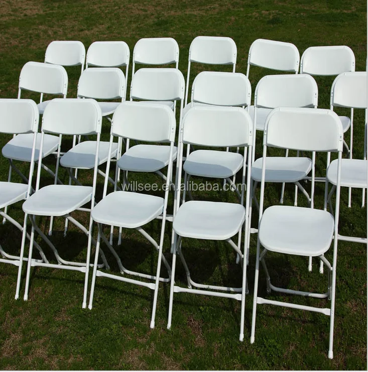 He-089-1,Cheap Outdoor Wedding Plastic Folding Wedding Party Chair Fan ...