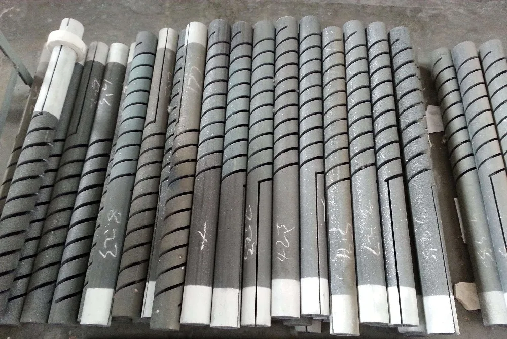 High Temperature Double Spiral Shape Silicon Carbide Heating Elements ...