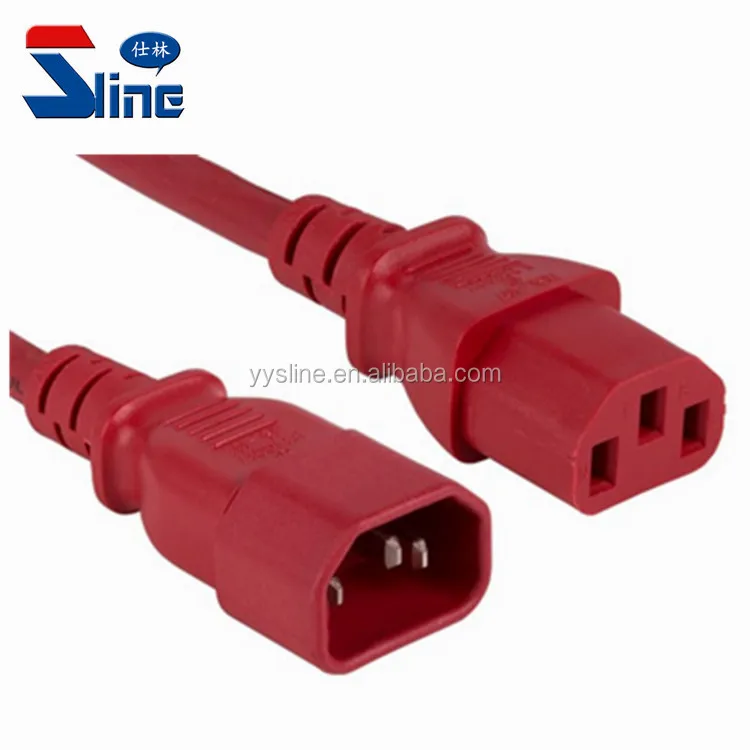 Pdu Ups Jumper Power Cords Cable Iec 60320 C14 To C13 Extension Leads ...
