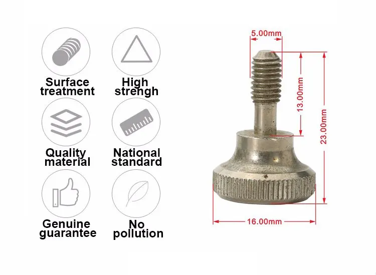 High Head Manual Adjustment Screws Bolt M2 M3 M4 M5 M6 Stainless Steel Slotted Knurled Thumb ...