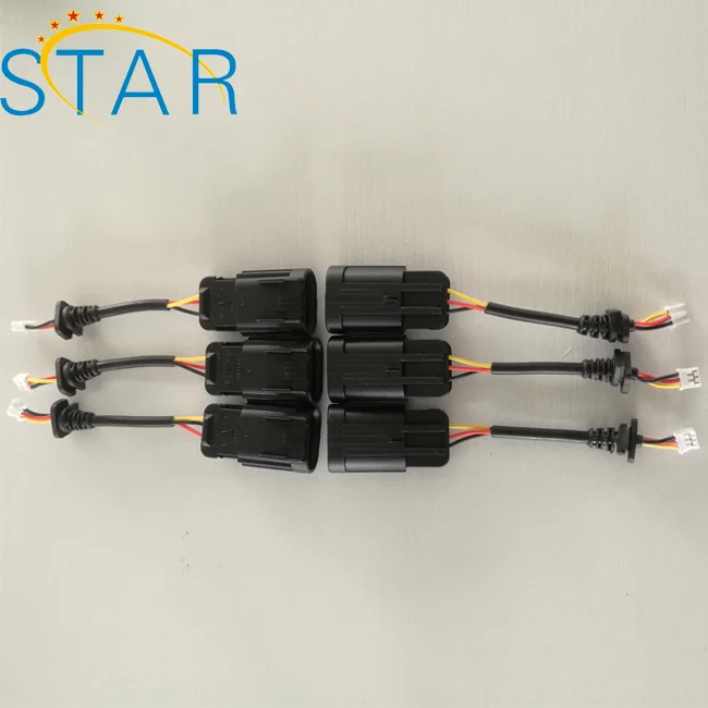 Conector de arnés de cable de inyector de combustible macho impermeable ...