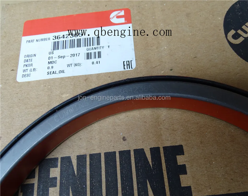 Piezas del motor K38 K50 sello de aceite 3642365 3642365 sello de ...