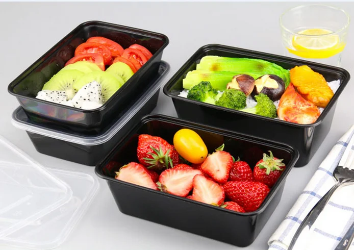 Eco Friendly Takeaway Disposable Plastic Oven Safe Food Container with Lid