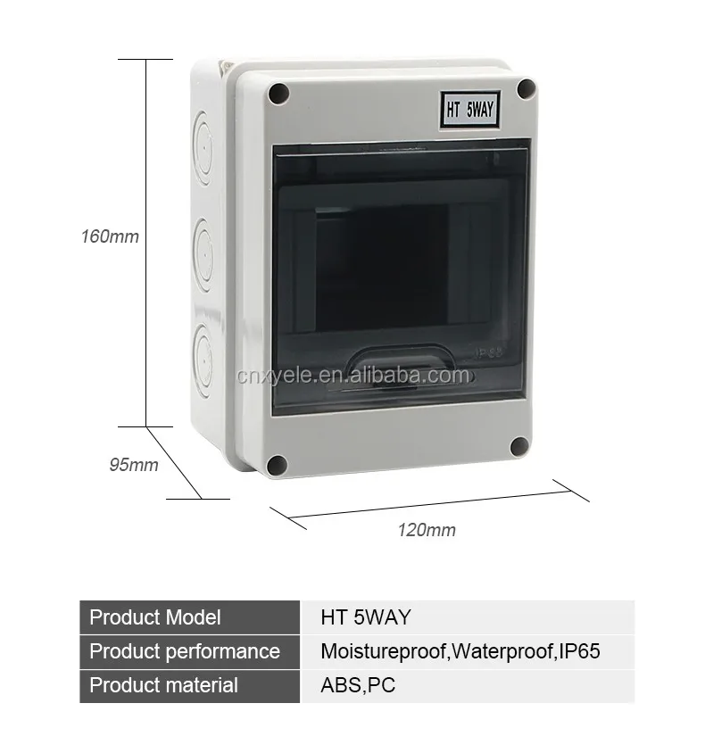 Ht-5way Waterproof Power Distribution Box - IP65 Protection