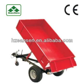 Tractor Tow Behind Off-road Farm Trailer Rear Dump Trailer With ...