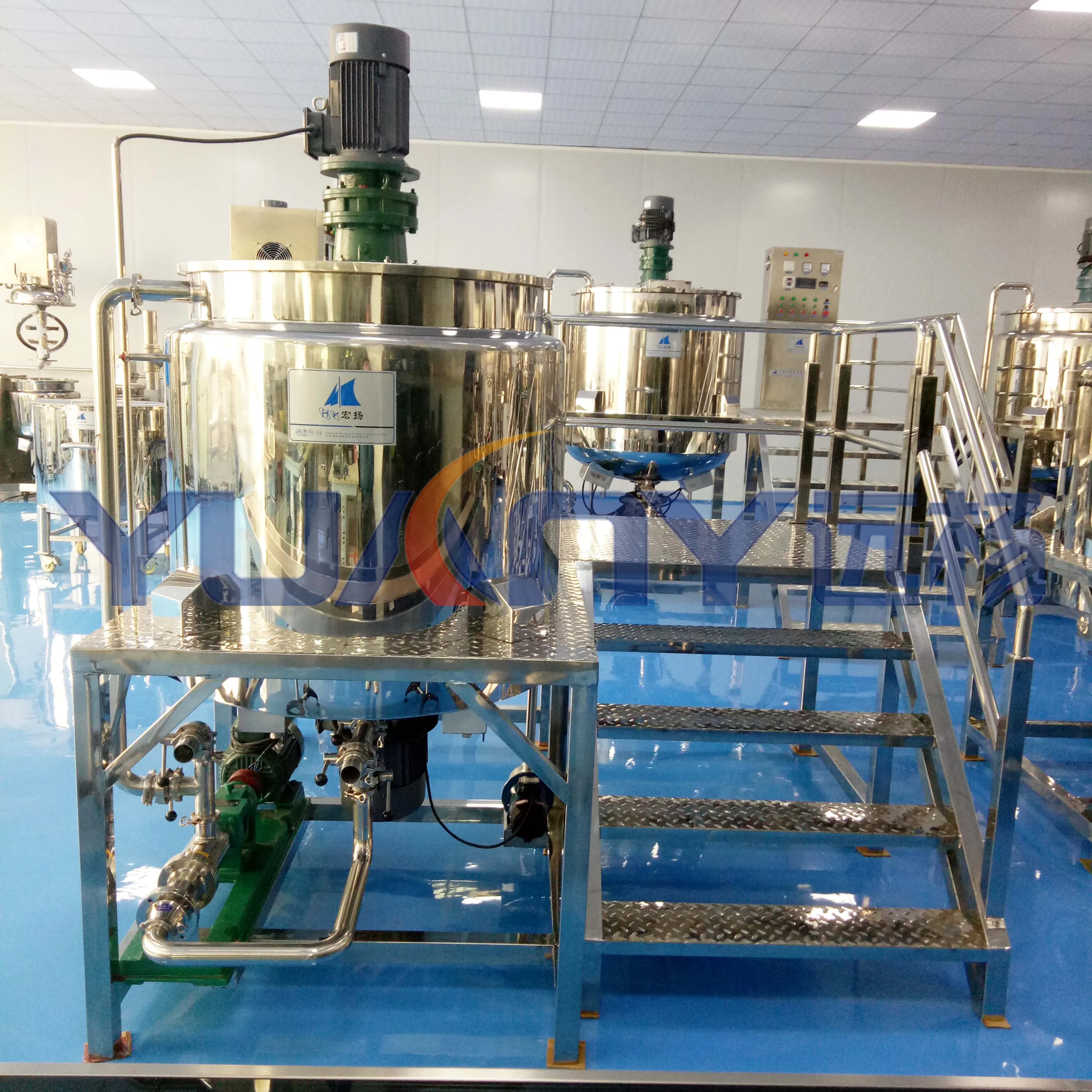 Hotsale Stainless Steel Water Tank 1000 Liter Liquid Detergent Making ...