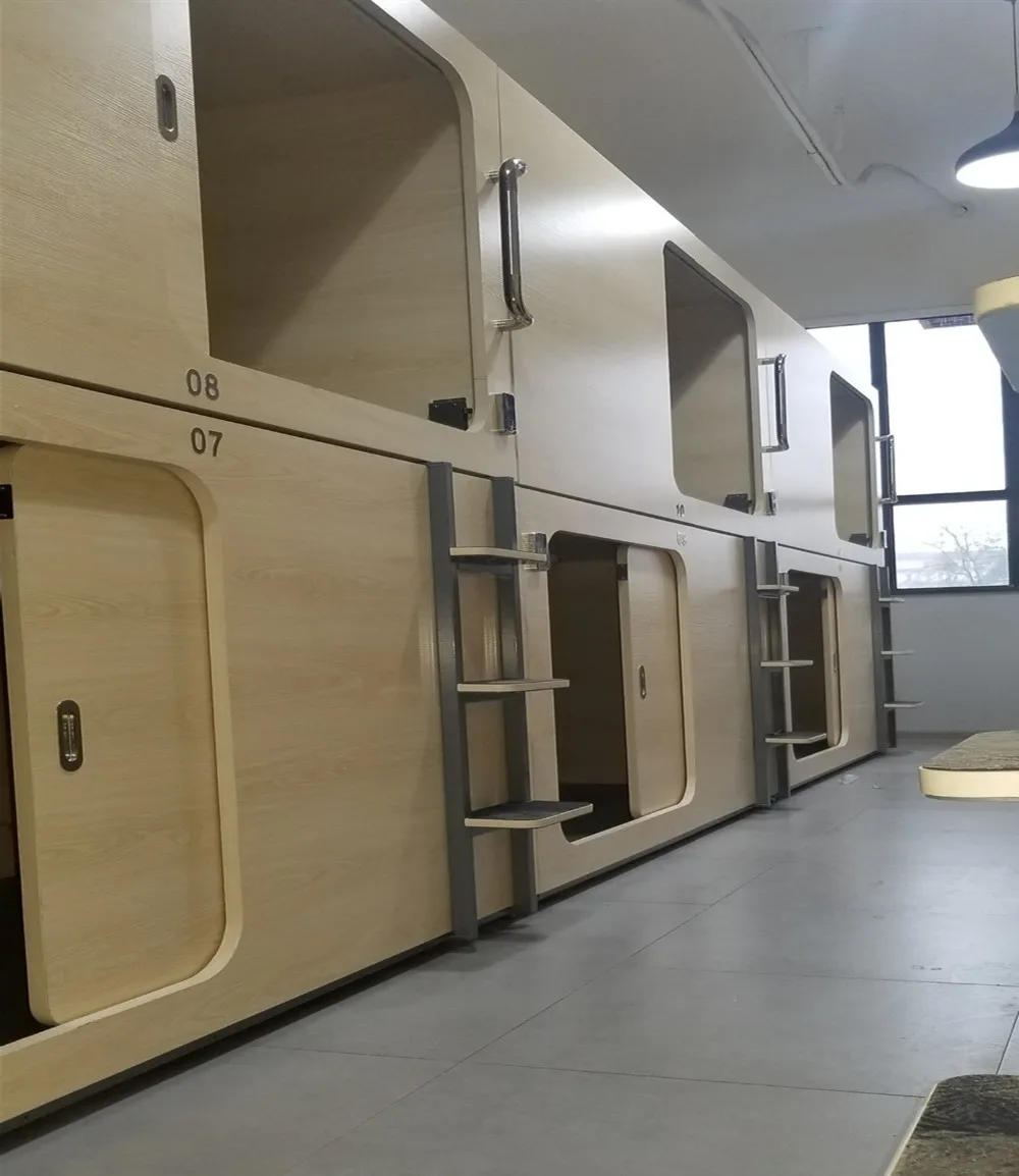 High Quality Wooden Capsule Bed Double Decker Solid Wood Bunk Beds ...