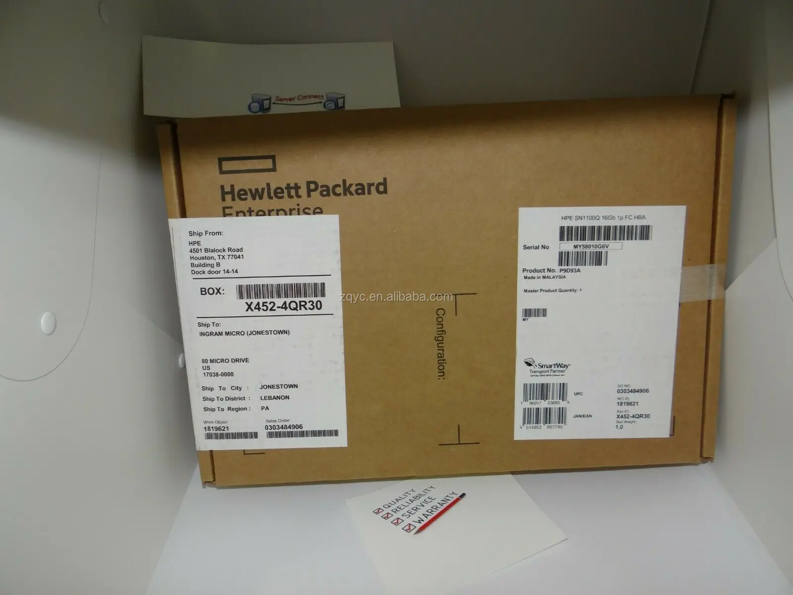 Hpe P9d93a 853010-001 Storefabric Sn1100q 16gb Single Port Fibre ...