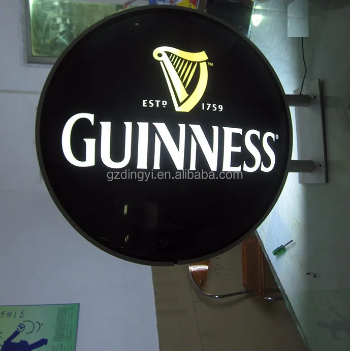 Custom Made Double Sided Led Round Lightbox Advertising Signages ...