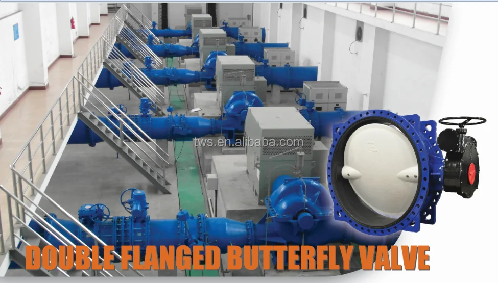 3 Inch AWWA C207 Class E Double Flange Butterfly Valve