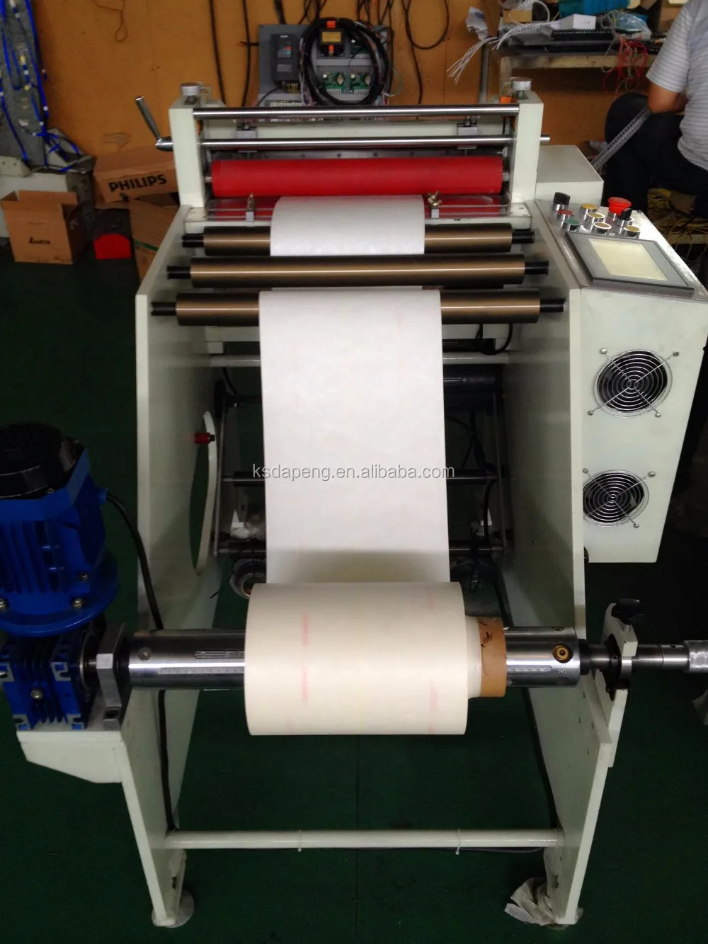 Automatic Paper Roll Cutting Machine For Foam/paper/sticker - Buy Paper ...