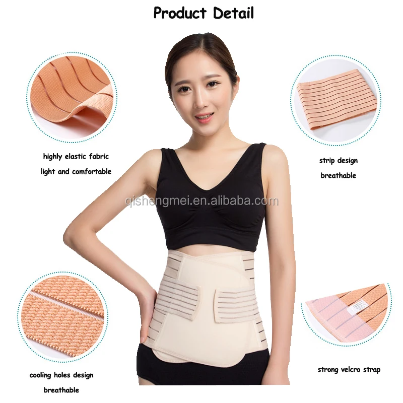 After birth abdominal shaping binder steel boned waist shaper band ...
