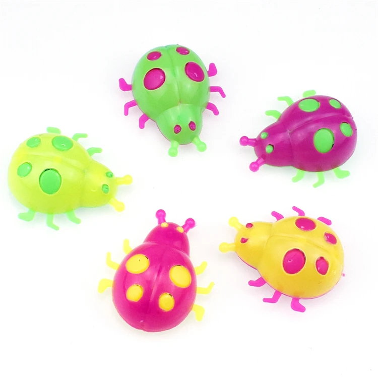 New Novelties Promotional Items Gift Mini Plastic Ladybug With Wheels ...