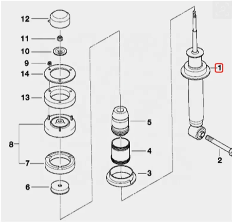 E39 E53 Rear Shock Absorber For Bmw E39 Rear Hydraulic Shock Absorber ...