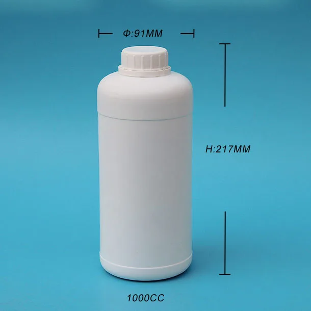 Large Food Grade PE Plastic 1 Liter Empty Bottle - GM
