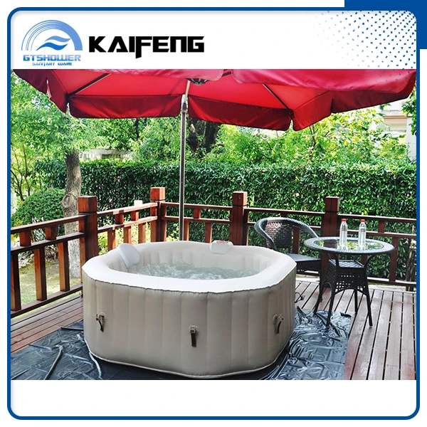 Octagonal 4 Person Outdoor Inflatable Whirlpool Spa With Ce And Etl ...