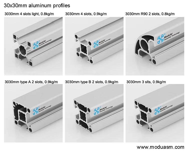 30x30 Modular Aluminum Profile For Workstations,Protective Barriers And ...