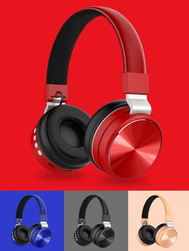 Three Channels Durable Silent Disco Wireless Headphones Foldable Party ...