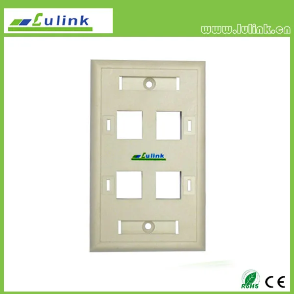 86*86mm Single /dual Port Face Plate / Amp Sc Rj45 Modular Faceplate ...