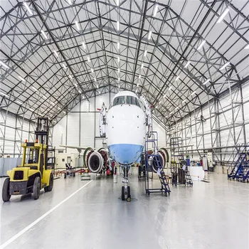 Design Airplane Warehouse Steel Structure Aircraft Hangar Construction ...