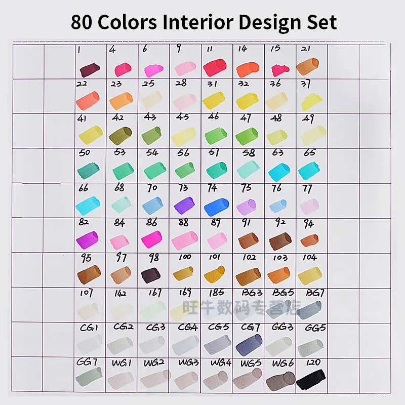 New Type Superior 40/60/80/96/218 Colors Artist Double Headed Art ...