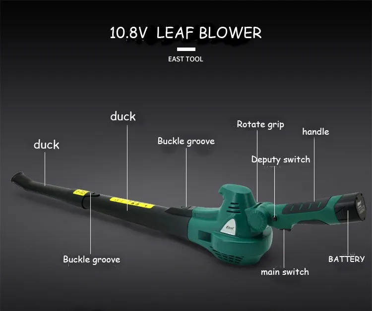 East 10.8v Lithium Battery Cordless Leaf Blower - Buy Electric Leaf ...