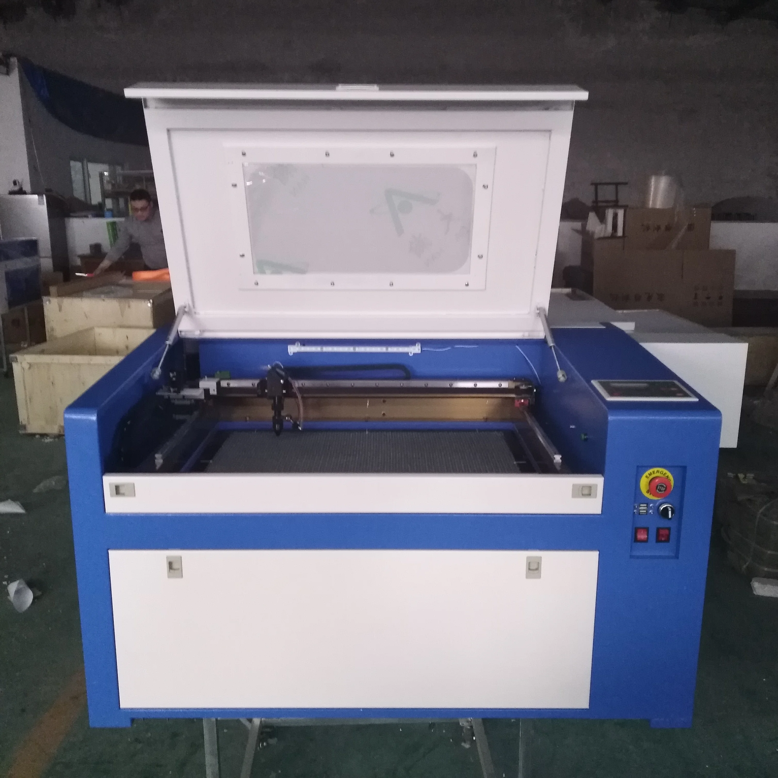 Co2 60w 4060 Laser Engraving And Cutting Machine With Auto Focus And X ...
