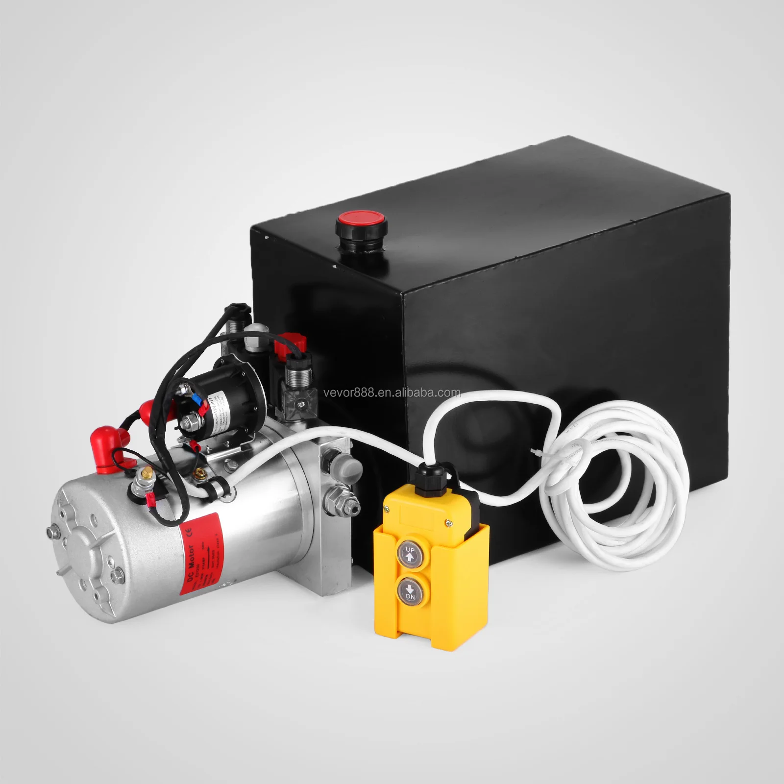 12v Hydraulic Pump Single Acting 15qt Metal Reservoir - Buy Hydraulic ...