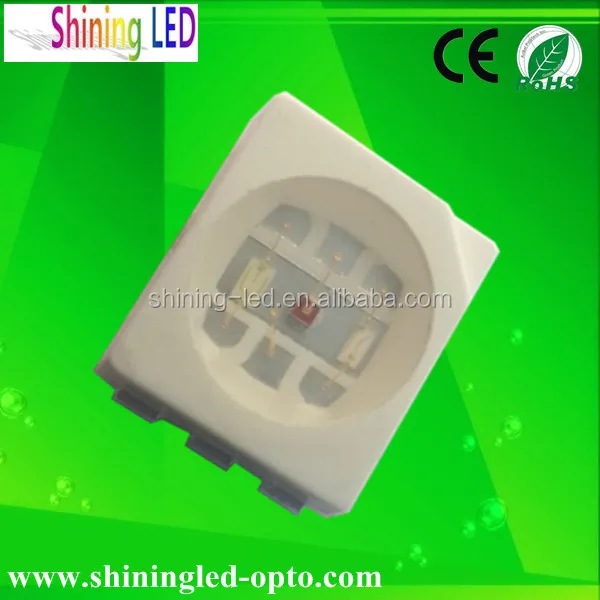 Plcc-6 Tri-color 3 Chips 6 Pin 2835 Rgb Smd Led 0.6w For Led Strip ...