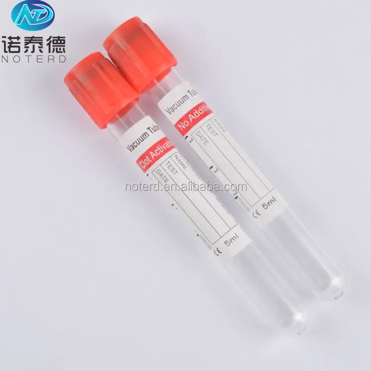 Medical Disposable Vacuum Plain Red Top Lab Serum Blood Collection ...