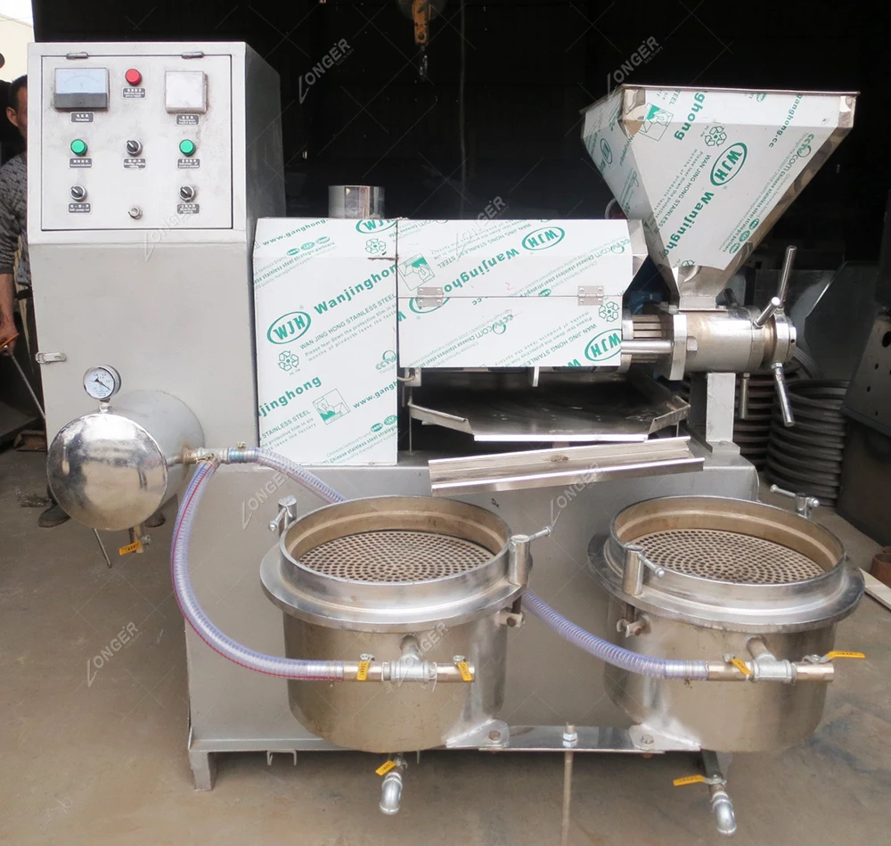 Industrial Oil Palm Mill Machine Olive Cold Press Peanut Oil Expeller ...