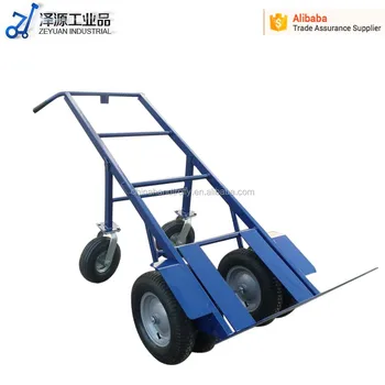 500kg Heavy Load Duty Hand Push Cart Powered Trolley With Trailer For ...