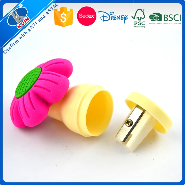 Custom Fancy Cake Shape Pencil Sharpener With Eraser For Kids - Buy ...