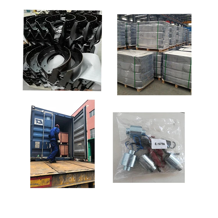 American truck trailer Axle lined lining brake shoe with hardwair ...