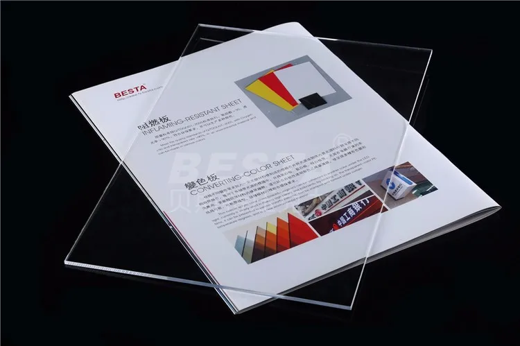 Transparent Acrylic Sheet Heat Moldable 3mm High Temperature Plastic ...