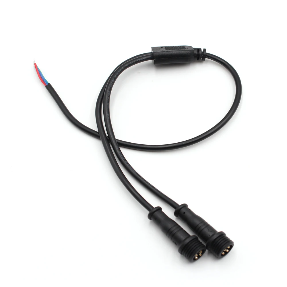 1 To 2 Splitter 4 Pin Ip 68 Male Water Proof Cable Electrical 4 Pin ...