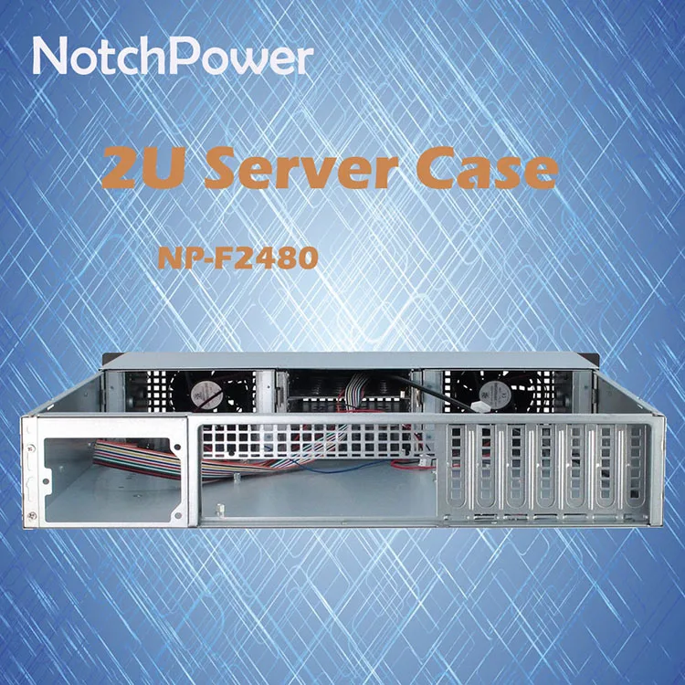 PC Computer Industrial Rack Mount Server Chassis Case 2U