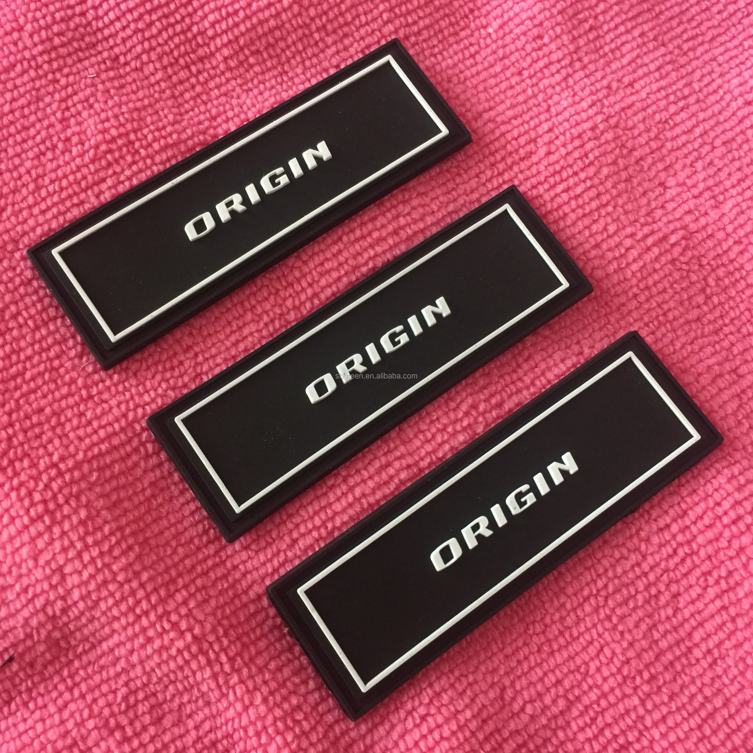 Custom Different Sizes 3D Embossed Rubber Label for Suits,factory Price ...