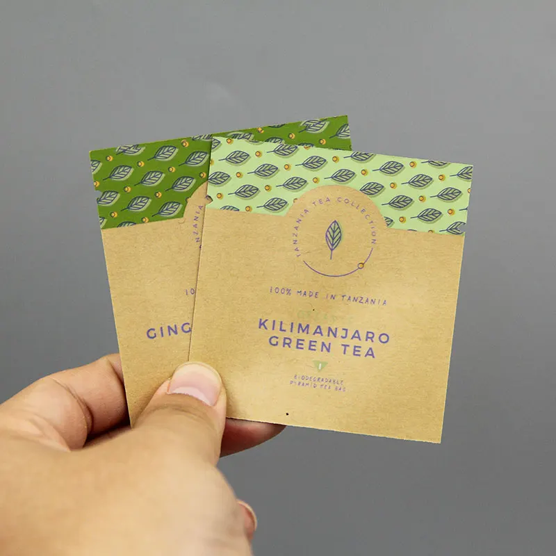 Waterproof Biodegradable Slimming Green Tea Kraft Paper Sachet/cosmetic ...