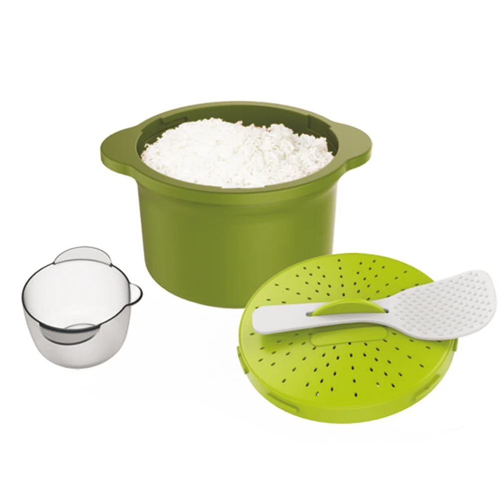 Sustainable Microwave Rice Steamer Cooker Kit for Kitchen
